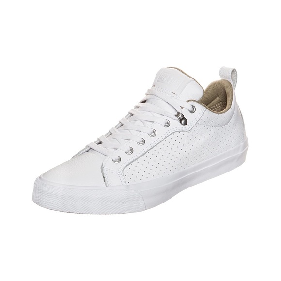 Converse | Shoes | Converse All Star Fulton White Leather Sneakers ...